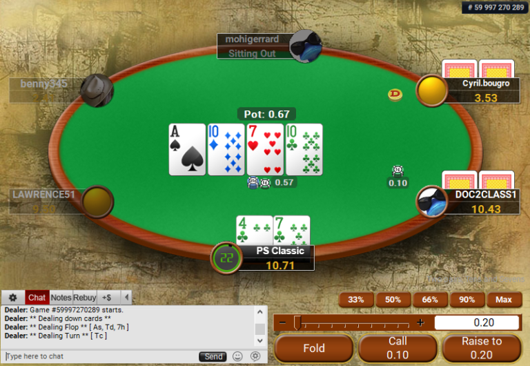 PokerStars Classic for PartyPoker | PokerTableThemes